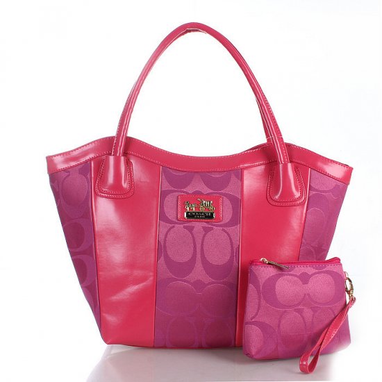 Coach Legacy Striped Monogram Medium Pink Totes FDN [coach20211009 ...