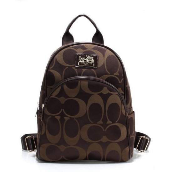 Coach Logo Monogram Small Coffee Backpacks FCG [coach20211219] - $58.54 ...