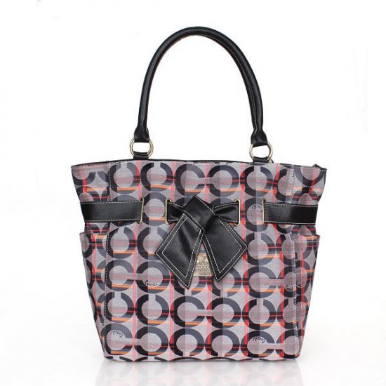 Coach Poppy Bowknot Monogram Medium Purple Totes CDG [coach20211551 ...