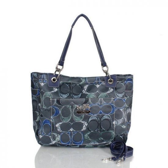 Coach Poppy In Monogram Large Navy Totes BWX [coach20211568] - $58.54 ...