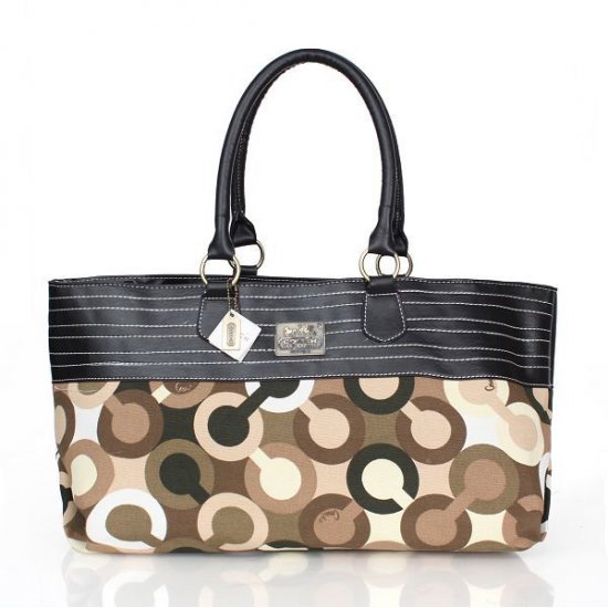 Coach Poppy Monogram Medium Brown Satchels CDI [coach20211533] - $57.69 ...
