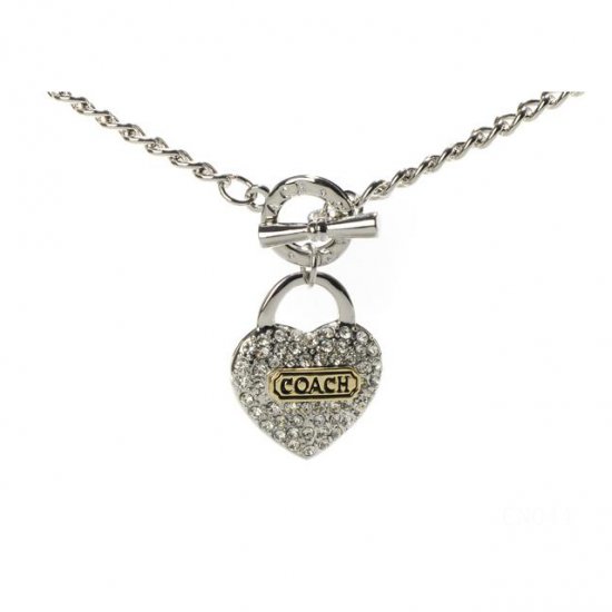 Coach Shine Heart Silver Necklaces CXV [coach20211632] - $24.54 : Coach ...