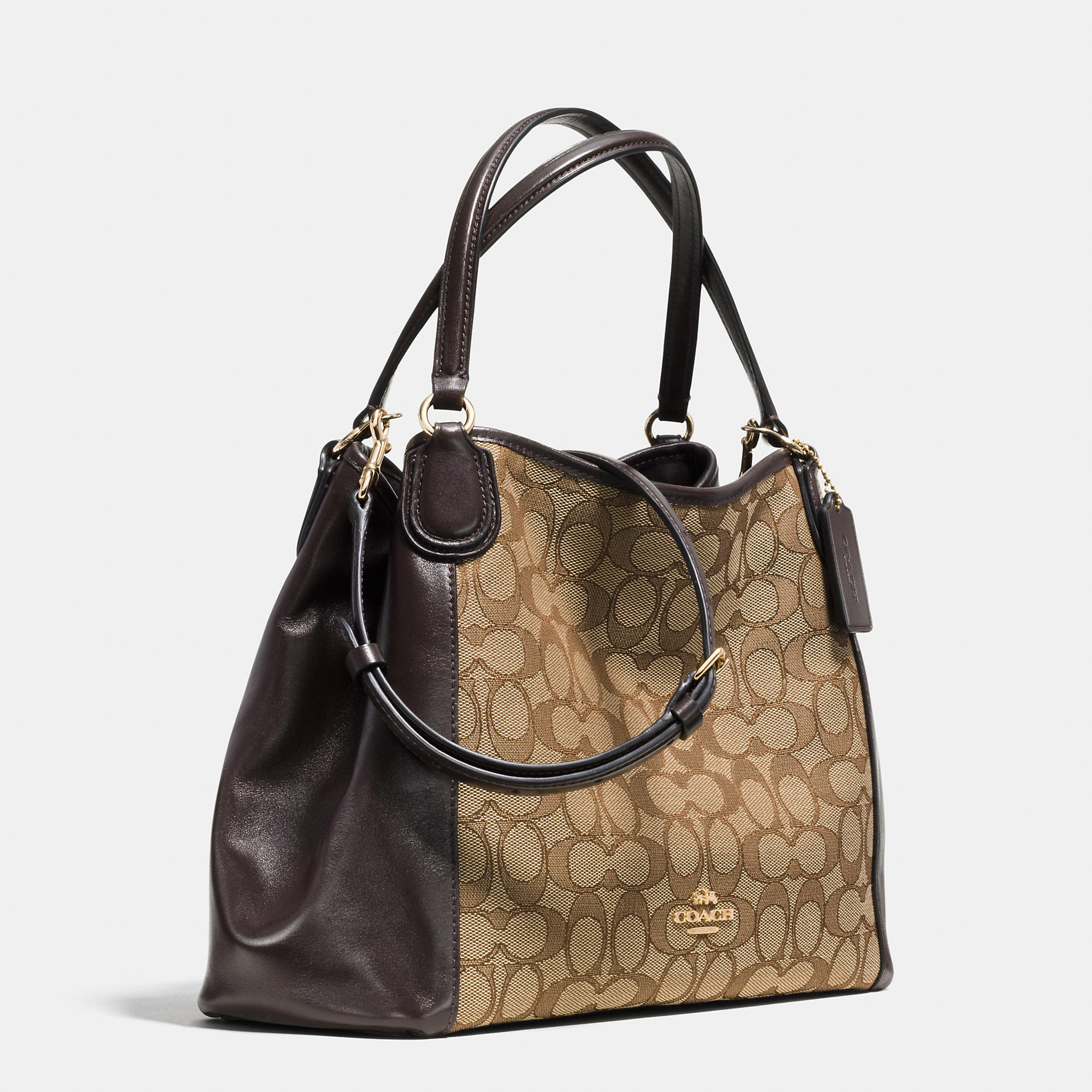 2016 New Arrival Coach Edie Shoulder Bag 28 In Signature Jacquard ...