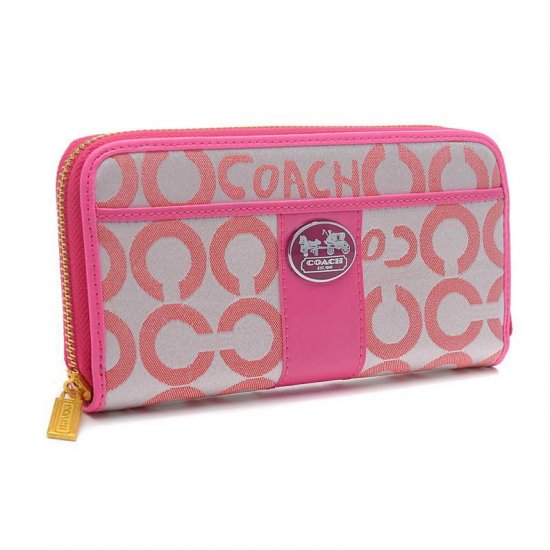 Coach Legacy In Signature Large Pink Wallets BVU [coach20210924] - $33. ...