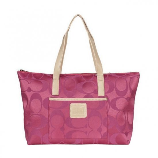 Coach Legacy Logo In Monogram Medium Fuchsia Totes BPZ [coach20210981 ...